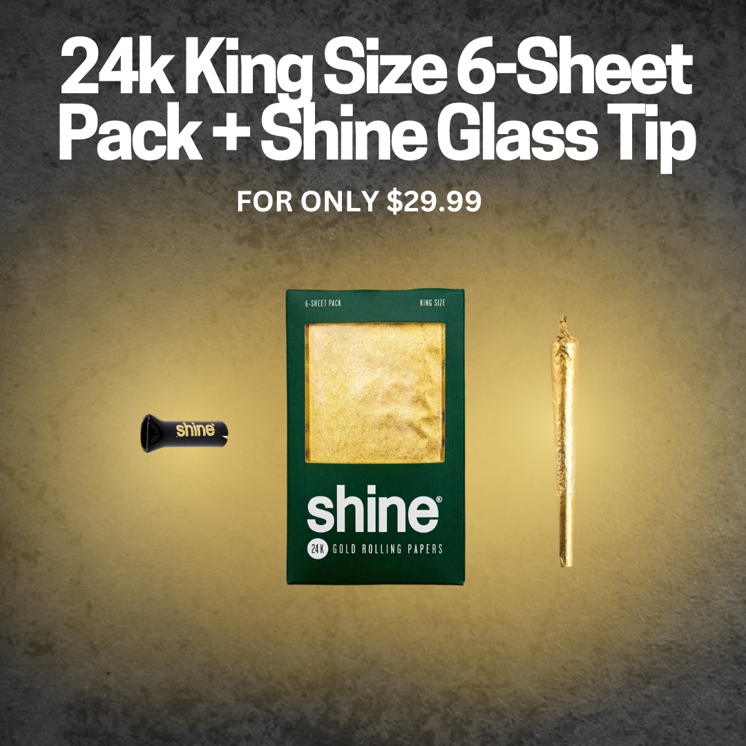 6-Sheet Pack King Size & Glass Tip Bundle – Shine Papers